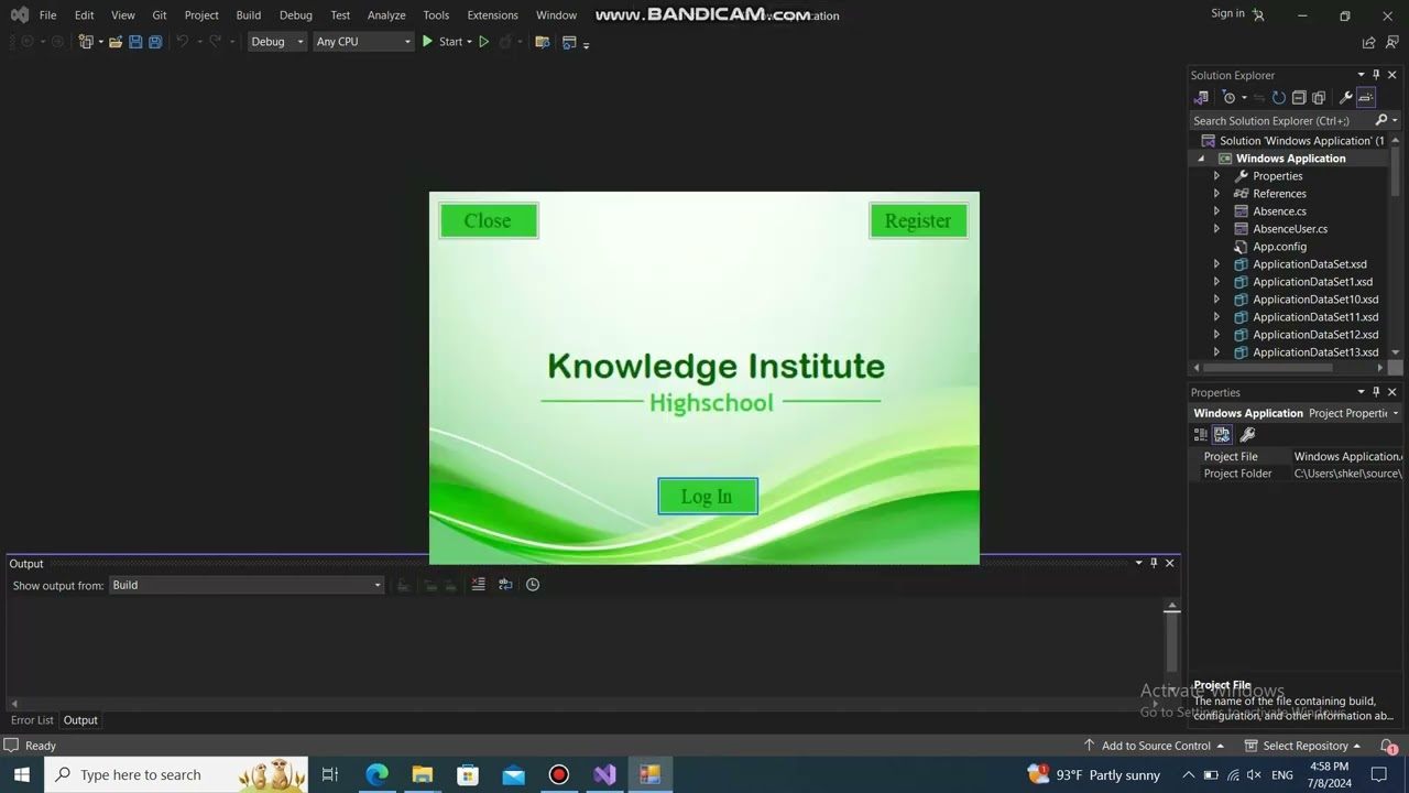 Windows Form C# - Student Management System With CRUD (Visual Studio 2022)