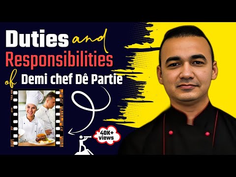 Duties Of Demi chef De Partie | Continental DCDP | indian DCDP | Responsibilities of DCDP | DCDP