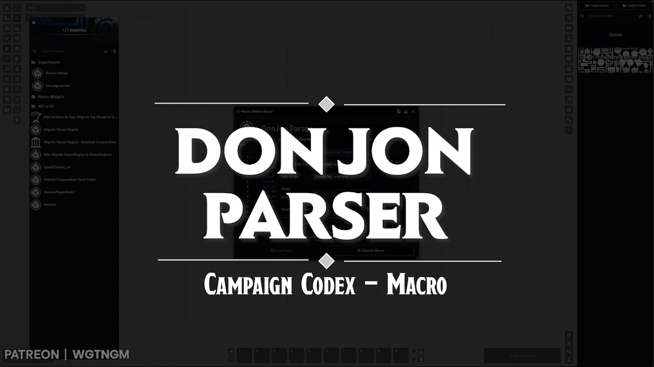 DonJon Dungeon Parser - Macro