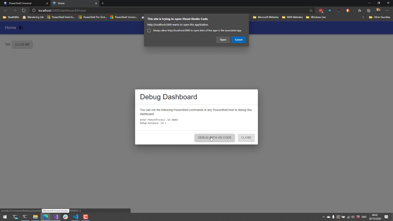Debugging PowerShell Universal Dashboard with Debug-PSUDashboard