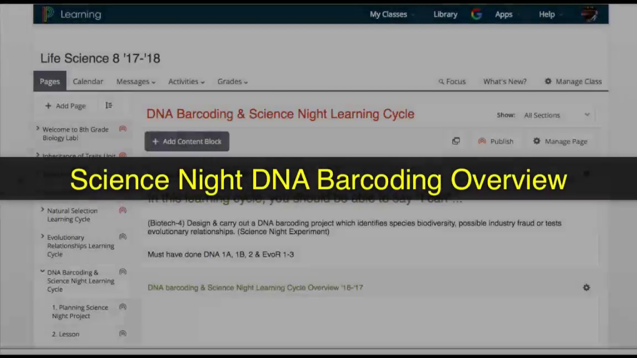 DNA Barcoding Cycle