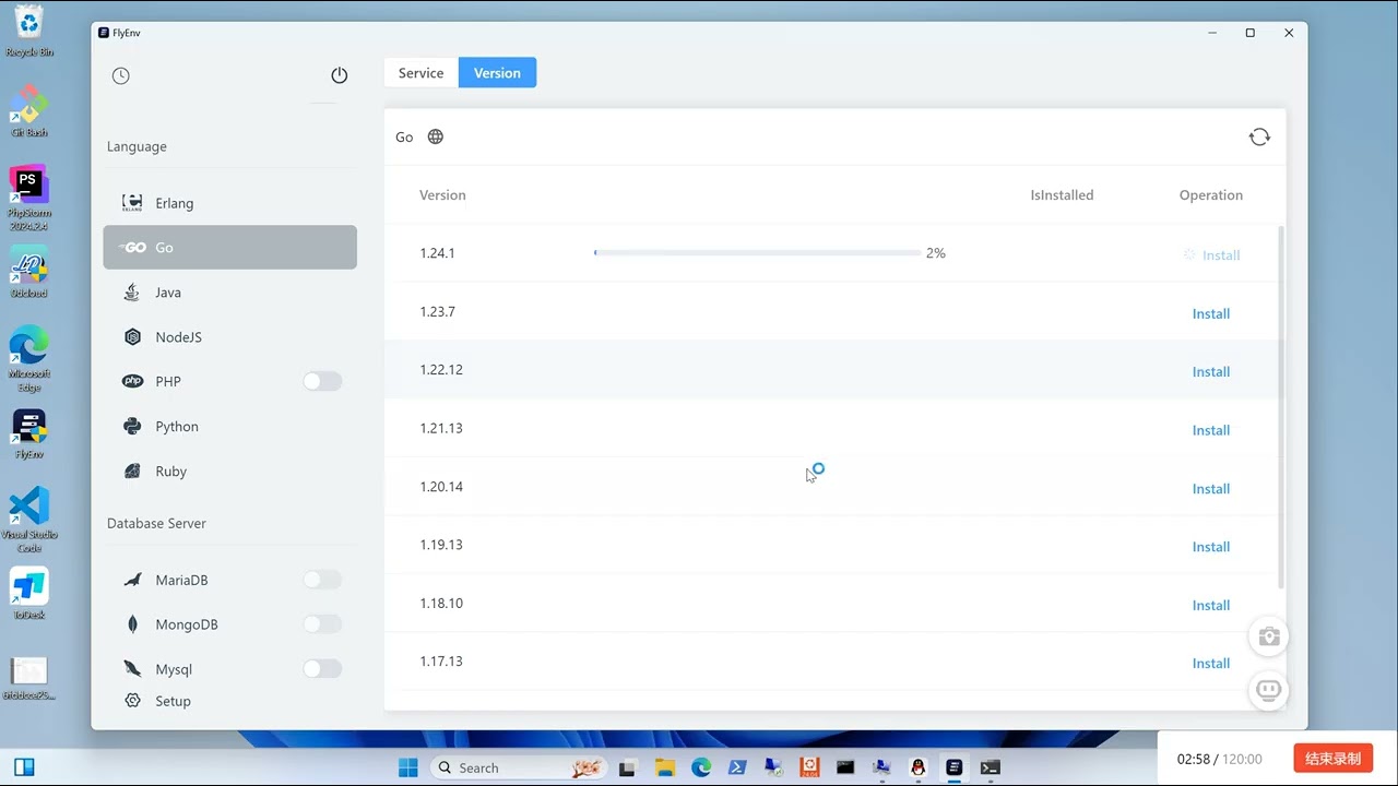 Zero Config Dev Environment! FlyEnv Installs PHP/Python/Go/NodeJS/Java in Seconds on Windows 11