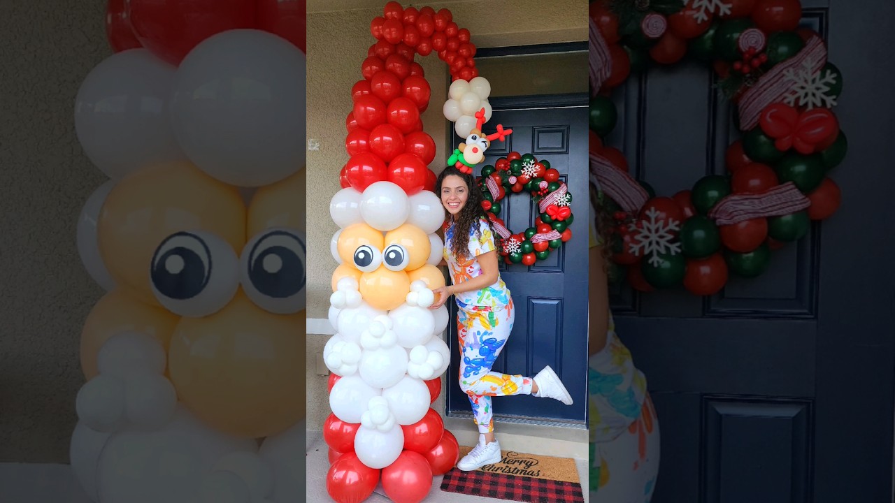 Columna de Globos Santa 🎅