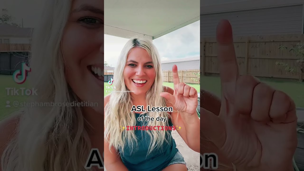 Les in gebarentaal (ASL) - Introducties