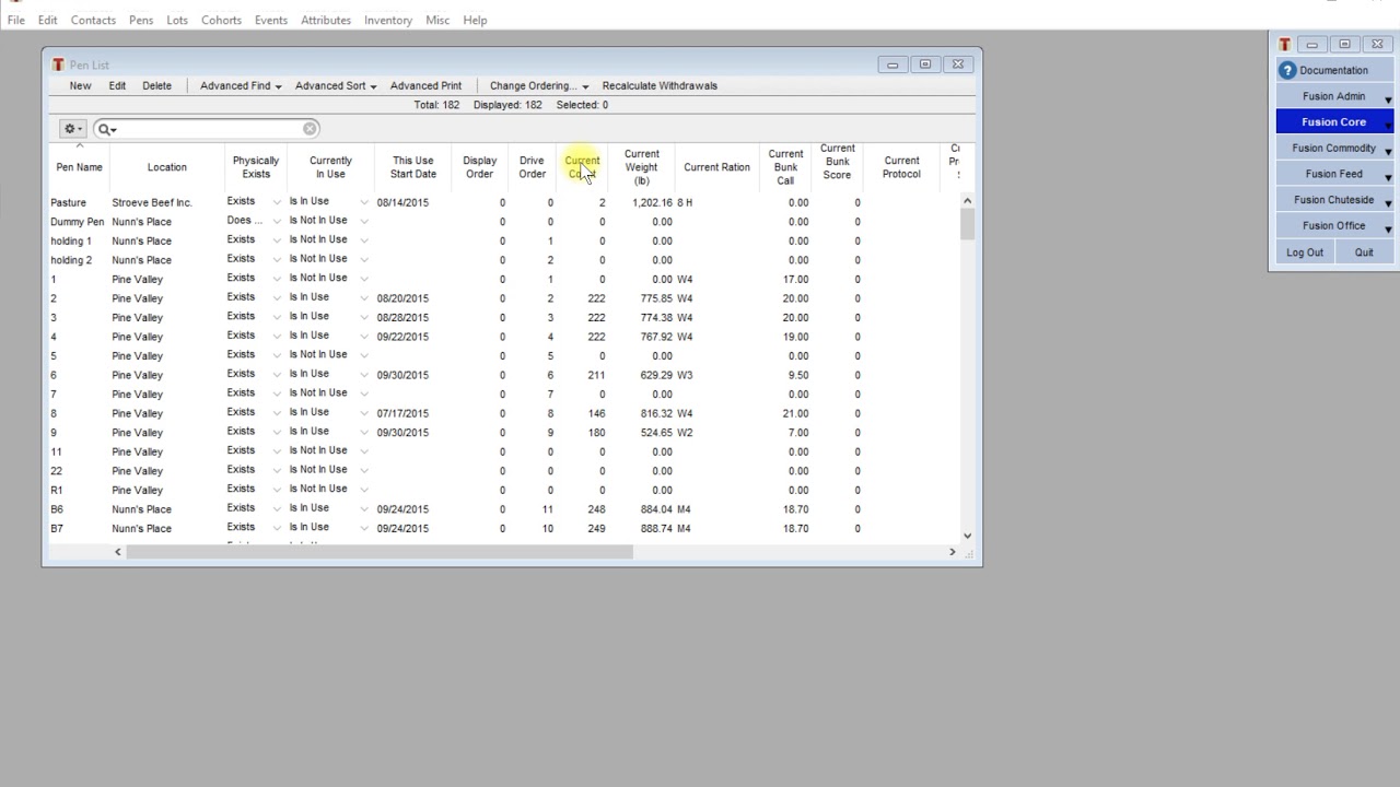 Quick Sort Using Column Headers