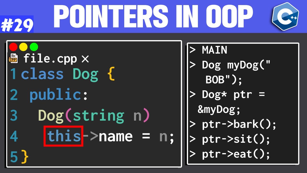 Pointers in C++ Classes and Objects