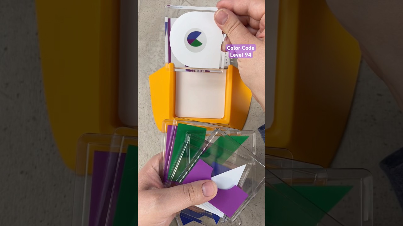 Stack the pieces to complete the complex Colour Codes. #puzzles