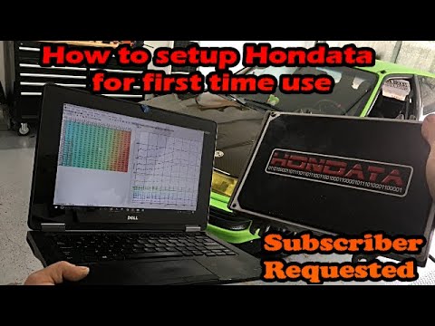 Setting up Hondata S300 For First Time Use