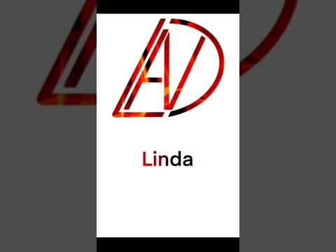 LINDA💥Logo name, #ytshorts #logodesign #linda#shorts