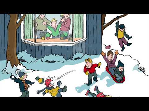 Tegning av glade barn - Hvordan tegne