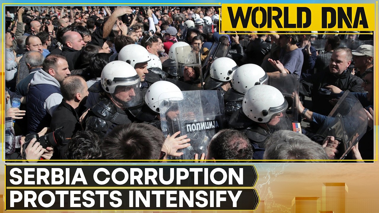 Serbia Protests: Anti-Government Protests Rock Kragujevac, Serbia Amid Corruption Claims | WION