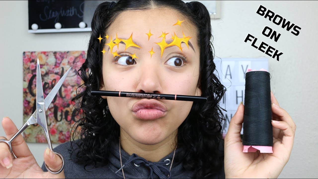 MY EYEBROW ROUTINE | how I thread, trim, and fill in my own brows