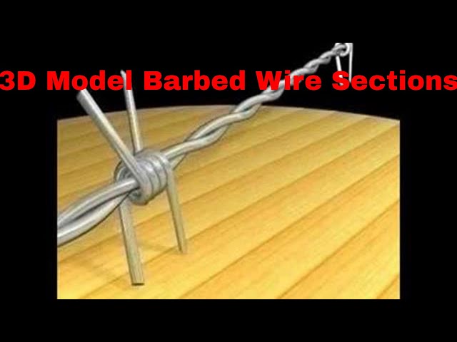 Barbed Wire Sections 3D Model - FlatPyramid