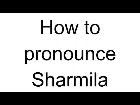 How to Pronounce Sharmila (Hindi)