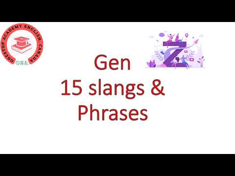 How to Decode the 15 Most Common Gen Z Slang Words | Slangs and phrases | Onestop Academy English