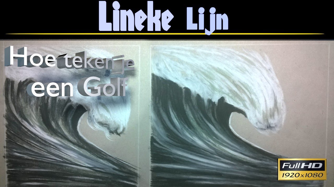 Drawing GOLF and WATER with pastel pencils for beginners