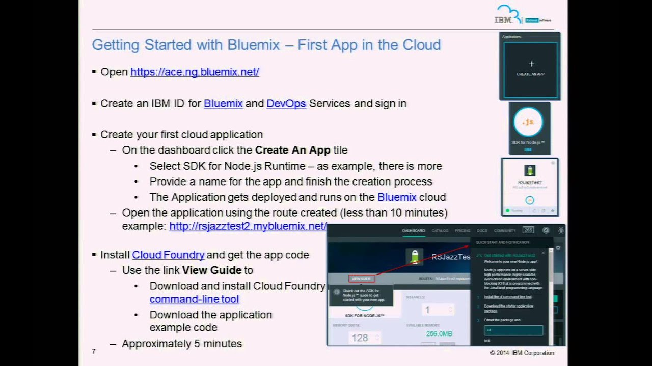 Cloud development using Eclipse and Node.js