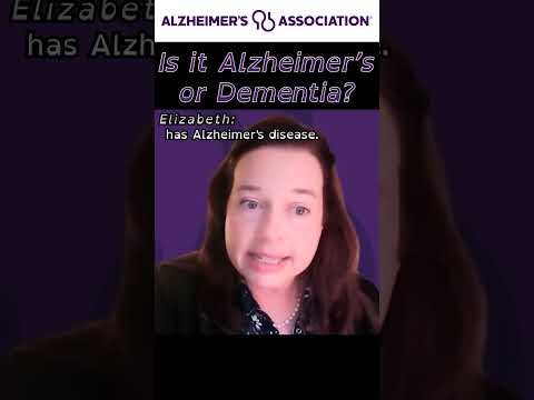 "What's the difference between #Alzheimer's and #dementia?" #shorts #eldercare #healthcare