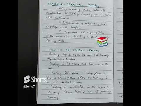 Teaching-learning process|BA-III Semester|Education #teachinglearning7