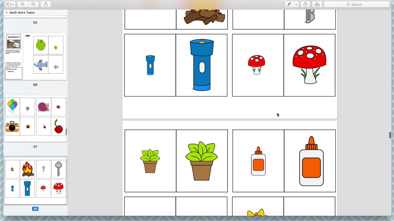 Video Preview Math Work Task Mega Pack