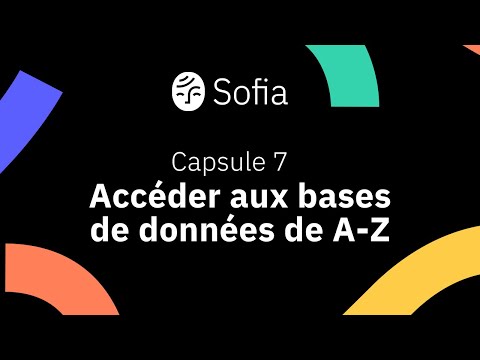 7- Outil de recherche Sofia : Accéder aux bases de données de A-Z | Bibliothèques UQAM