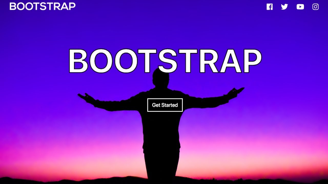 Bootstrap 4 Theme - Landing Page Website - Bootstrap Template Design with HTML5 & CSS3
