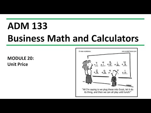 Business Math (Module 20)