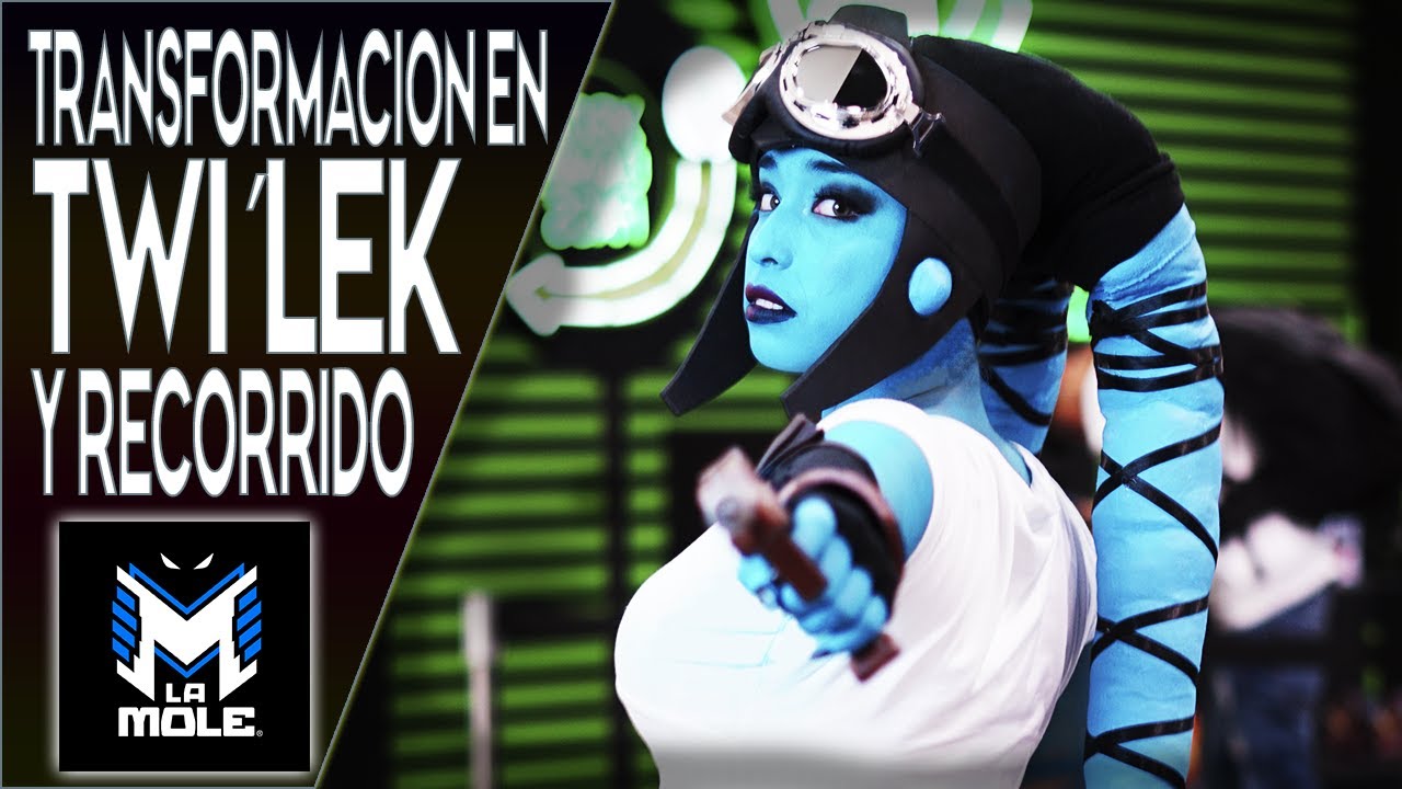 Transformación en Twi´lek, Bodypaint y recorrido por La Mole 2020 - Twi´lek Cosplay Star Wars