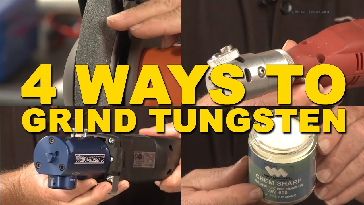 4 Easy Ways to Grind Tungsten for TIG Welding | TIG Time