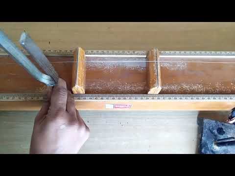 Sonometer , study the relation between the length of wire and tension for constant frequency