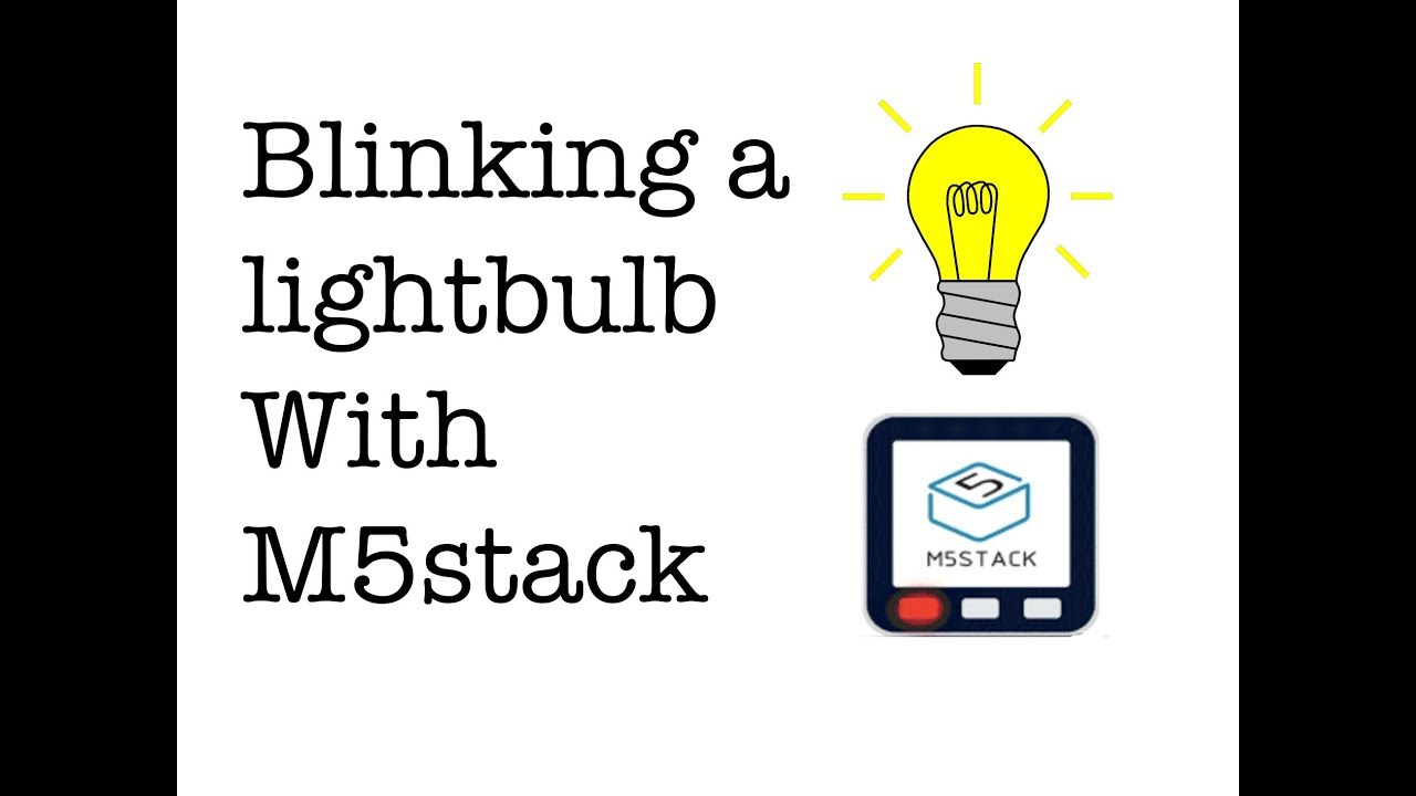Smart Home Lightning with M5Stack Part 1 - Blinking a lamp with a Relay.