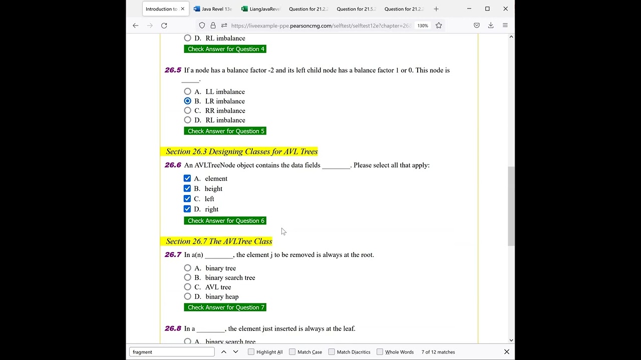 Daniel Liang Java Chapter 26 Multiple Choice Questions