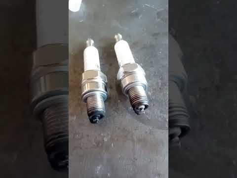 RICH OR LEAN? How should a spark plug look? U TELL ME :) #motorcycle #Chonda #CG250 #TBR7