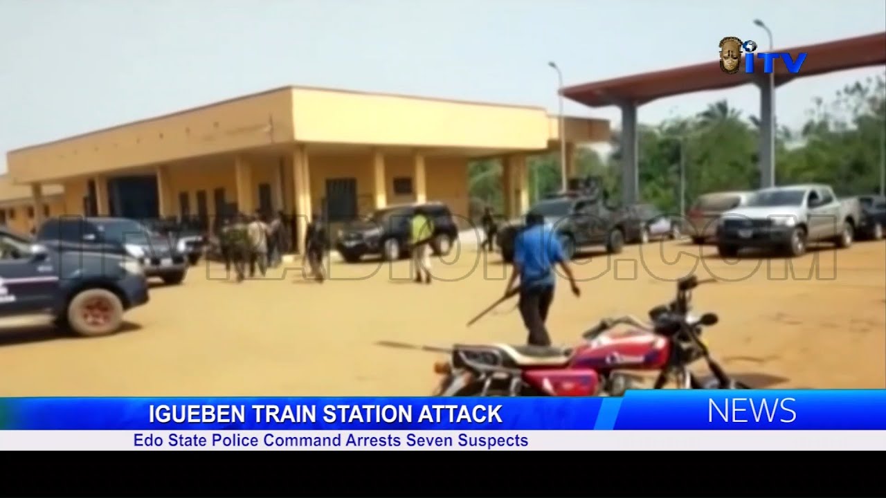 Edo State Police Command Arrests Seven Suspects Involved In Igueben Train Attack