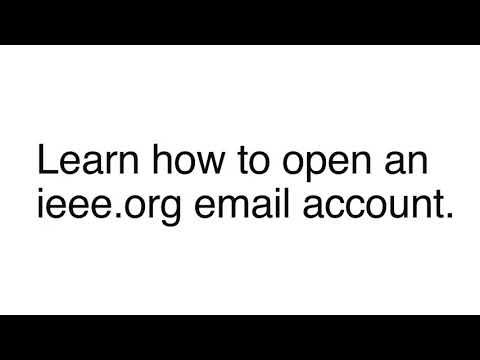 How to Create an 𝐢𝐞𝐞𝐞.𝐨𝐫𝐠 Email Address