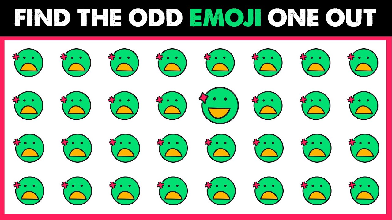 HOW GOOD ARE YOUR EYES #244 | Find The Odd One Out Puzzle | Emoji Quiz
