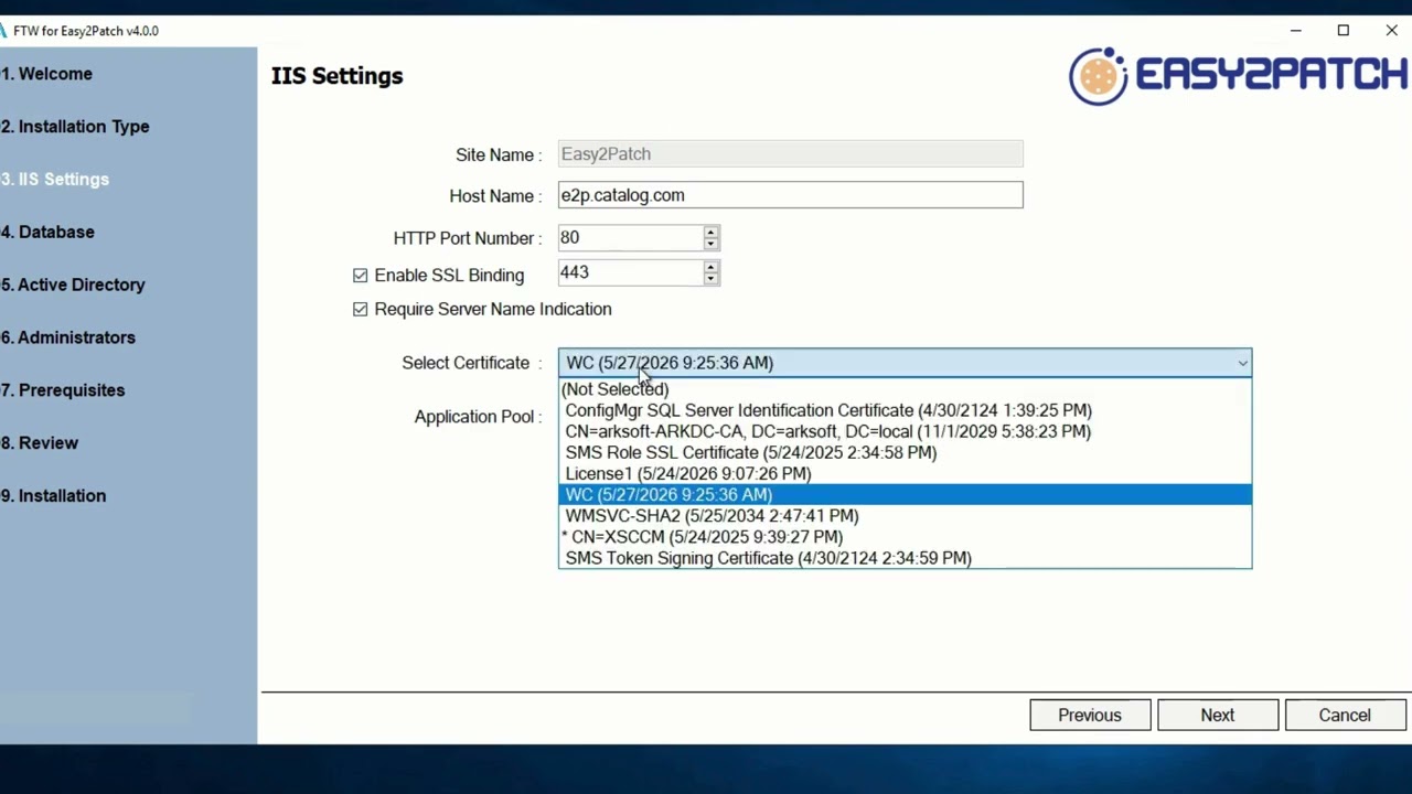 Old_Easy2Patch 4 0 Installation and Post Configuration