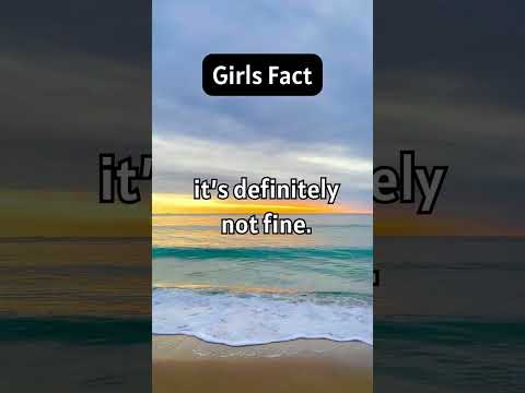 What Girls Really Mean When They Say "Fine"! #GirlsFacts #shorts