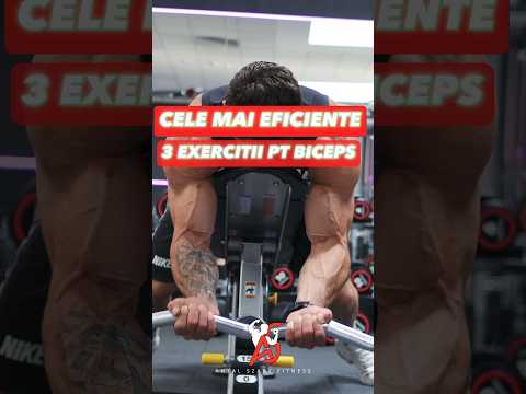 Cele mai eficiente 3 exercitii pentru BICEPS #arms #biceps #workouttips