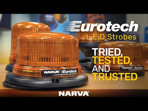 Narva Eurotech LED Strobe Beacon SAE Class 2 Selectable Flash Pattern ...