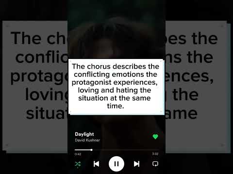 DAYLIGHT by David Kushner meaning #fyp #daylight #davidkushner #music #viral #alternative #meaning