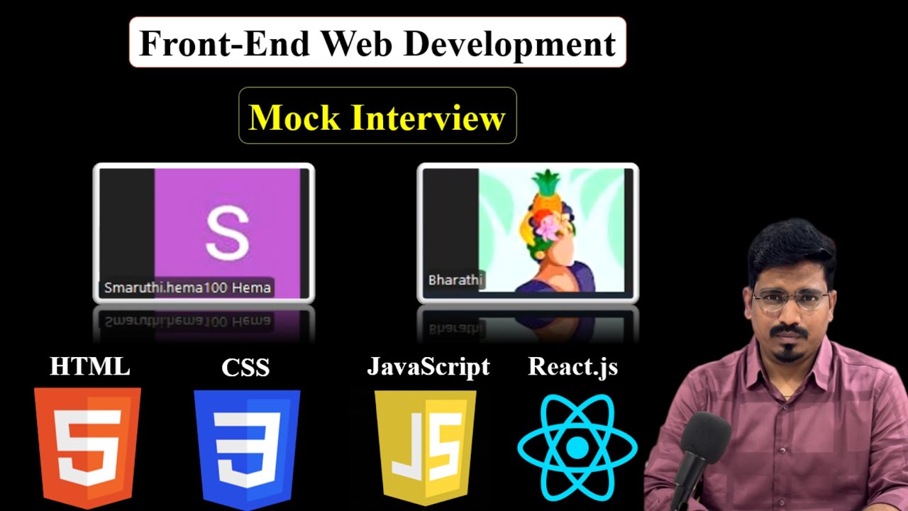 Mock Interview: Front-End Development Mastery with HTML, CSS, JavaScript & React #mockinterview