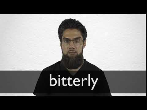 BITTERLY definition and meaning | Collins English Dictionary
