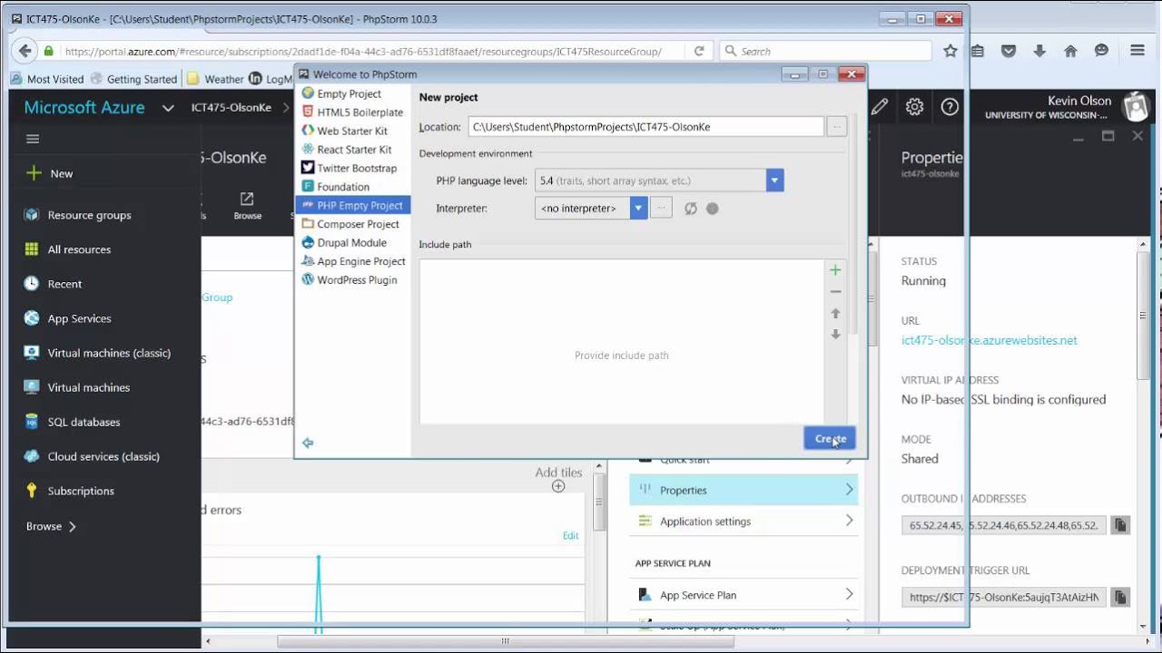 Connecting PhpStorm to Your Azure Web Server