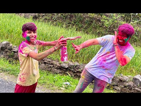 Playing Holi with @GamerFleet 😂 Rang Diya