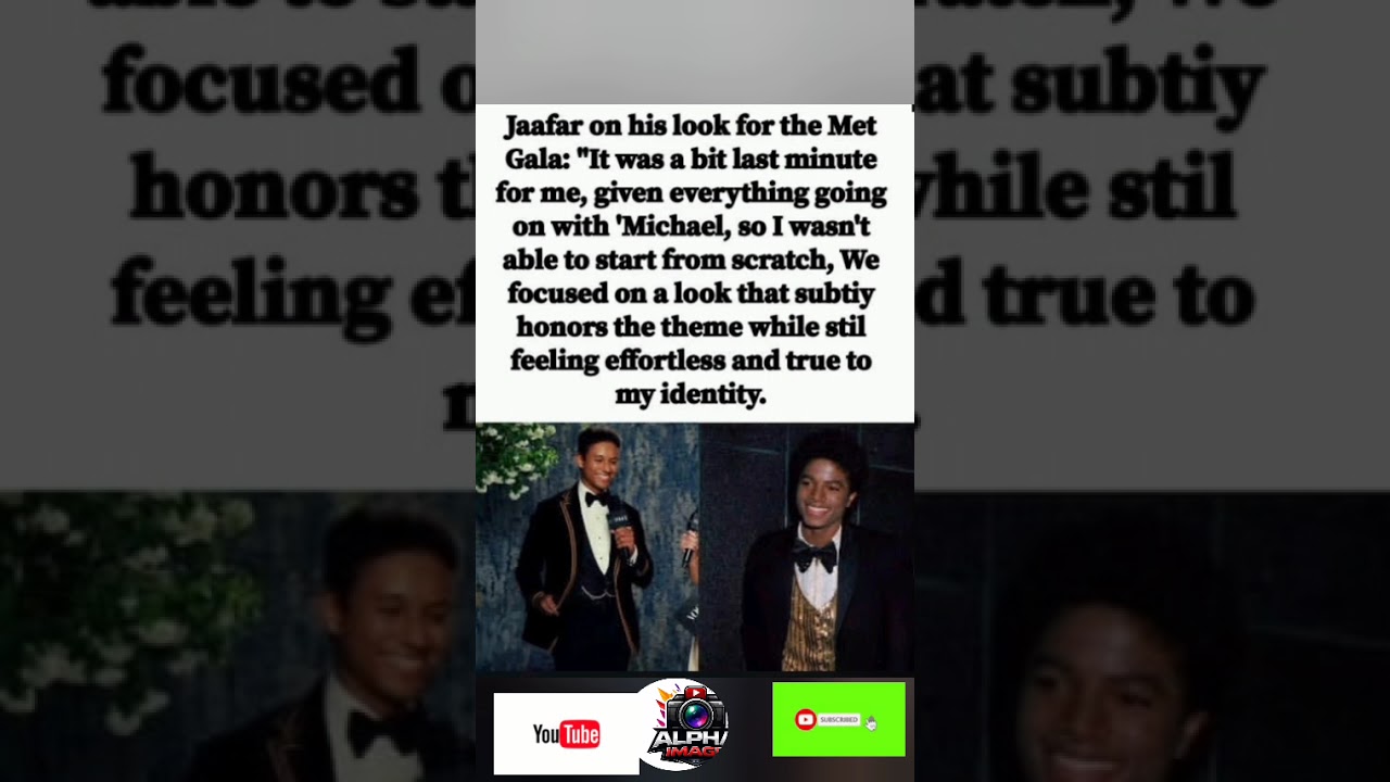 👔✨ JAAFAR ON HIS MET GALA LOOK: “EFFORTLESS, TRUE TO ME & HONORING THE THEME”.#shorts