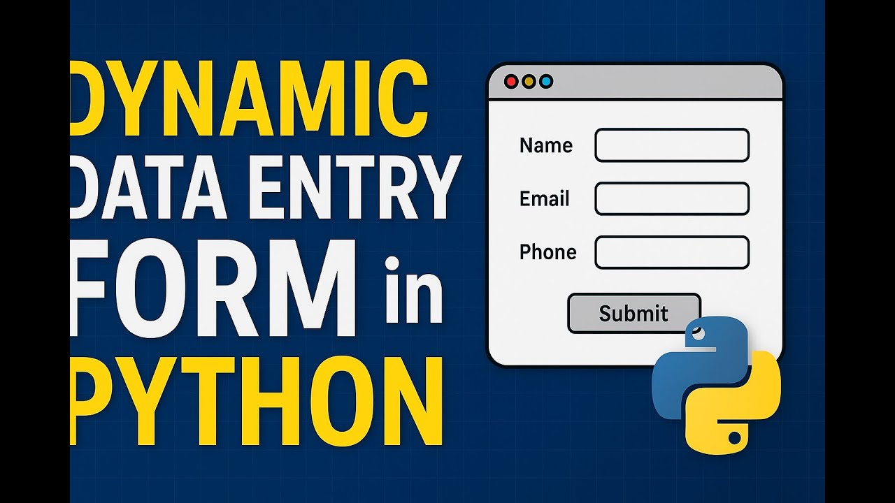 Python Tkinter GUI Project – Create Dynamic Data Entry Form