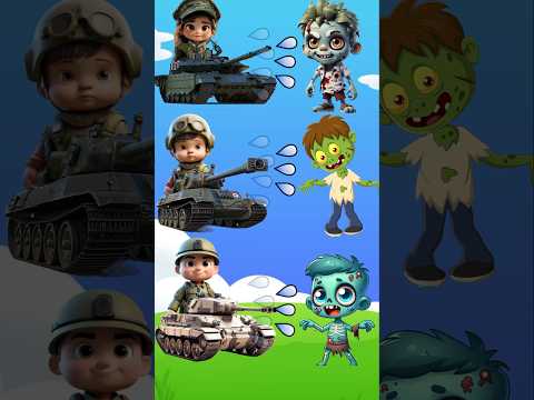 "Cartoon Mayhem: Zombies vs. Heroes!" #usa #english #zombieshorts #cartoon #explore