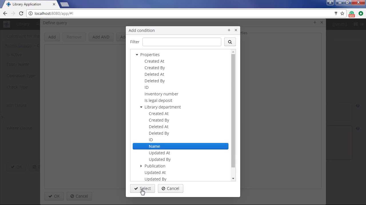 CUBA platform — Access Groups