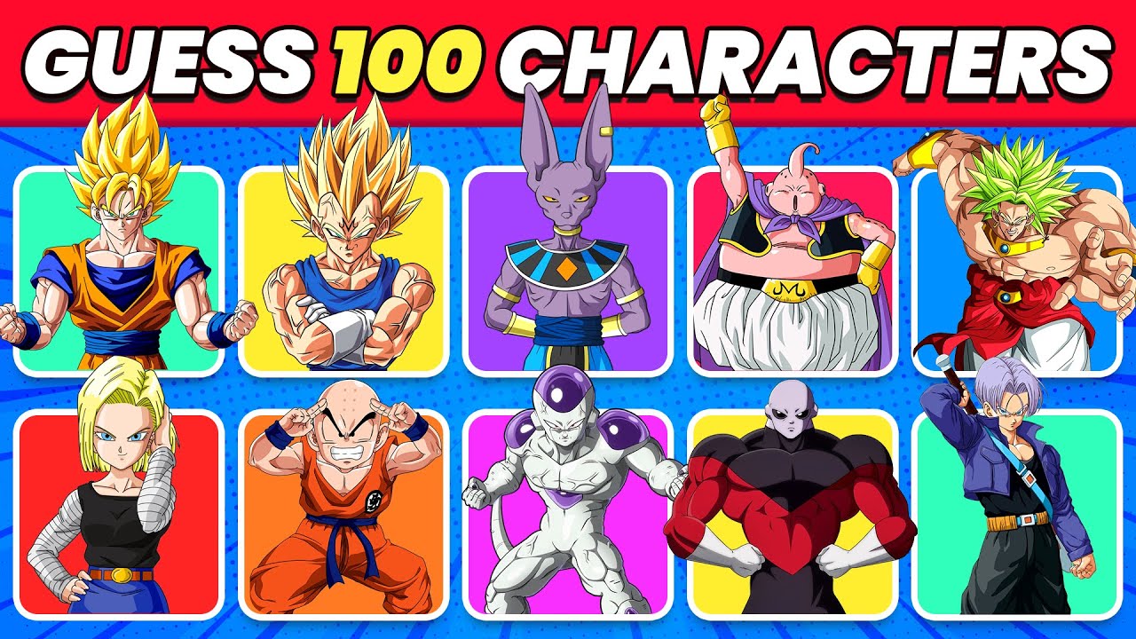 Guess The 100 Dragon Ball Characters in 5 Seconds | Anime Quiz 🐉🟠
